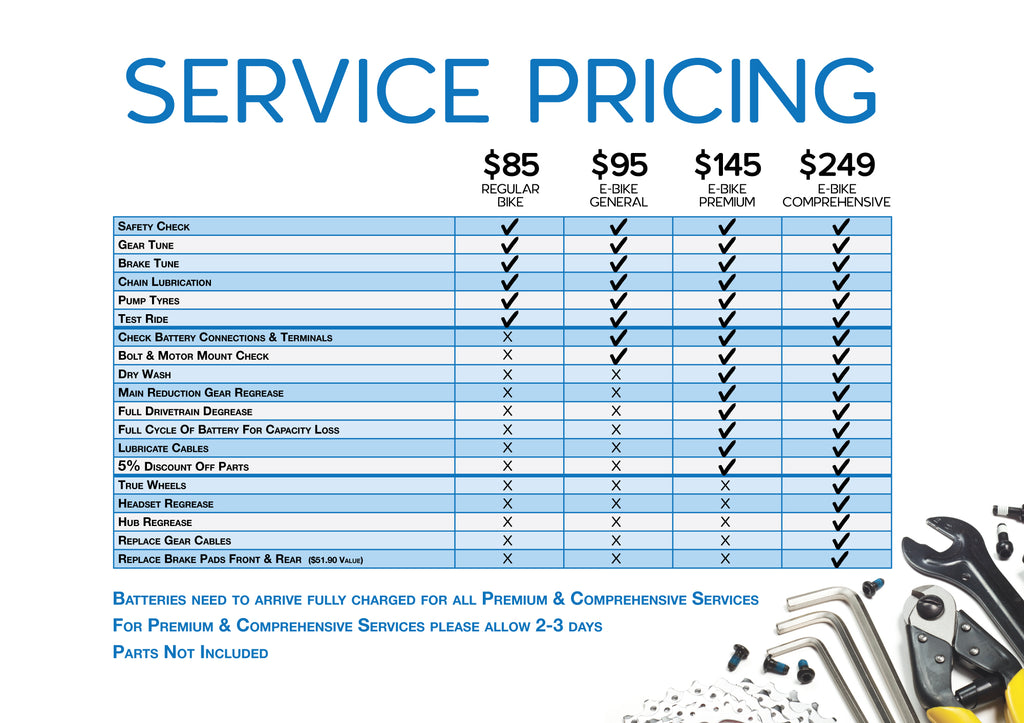 Service - Comprehensive E-bike – Pirez Electric Bikes
